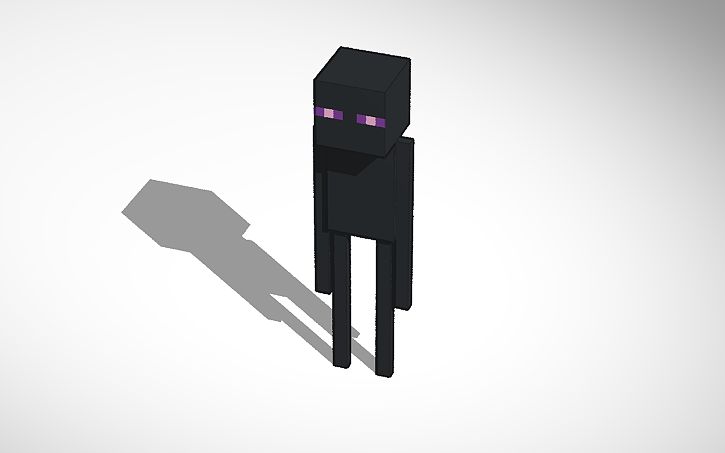 3D design Minecraft enderman - Tinkercad