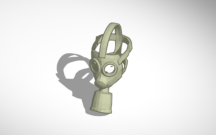 3D design Fallout - Gasmask with Goggles | Tinkercad