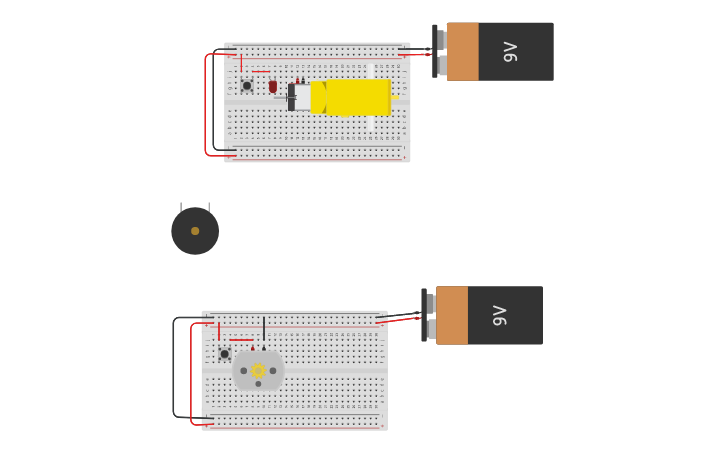 Circuit design breadboard - Tinkercad
