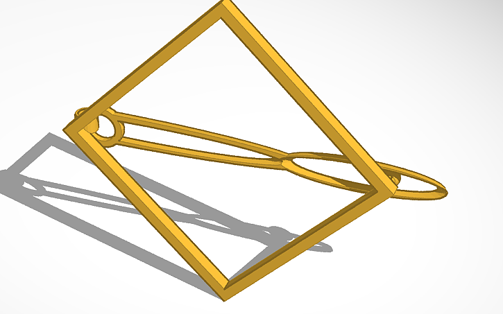 3D design Hair Clip - Tinkercad