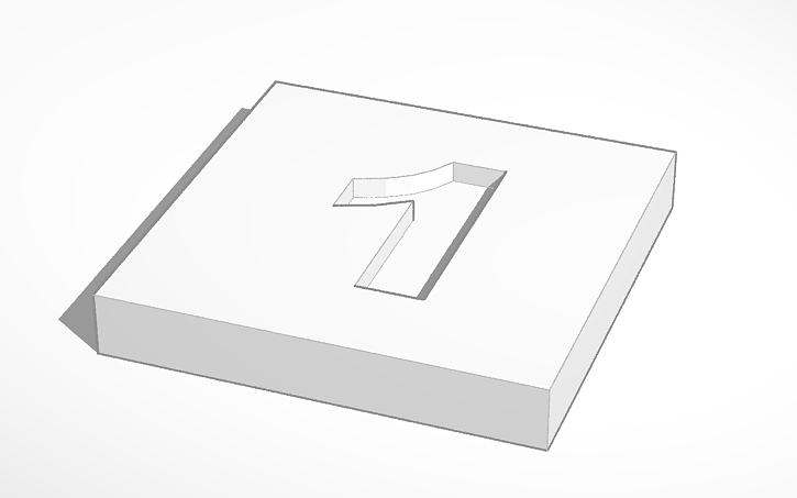 3D design Two sided die V.3 - Tinkercad