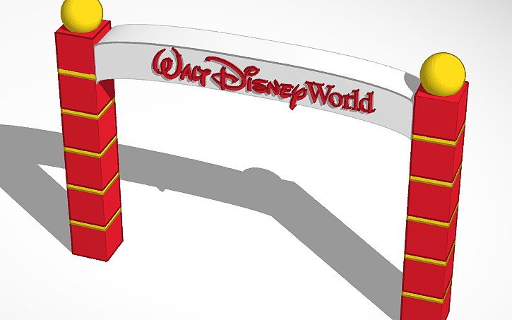 3D design Walt Disney World Entry - Tinkercad