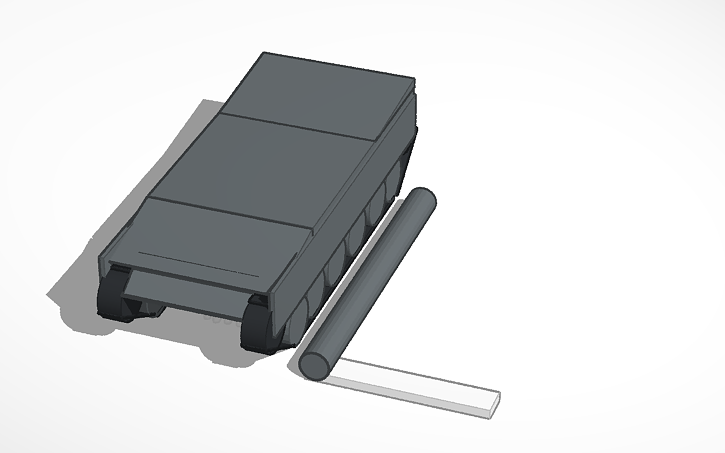 3D design Leopard 2A4 Chassis (Tank) - Tinkercad