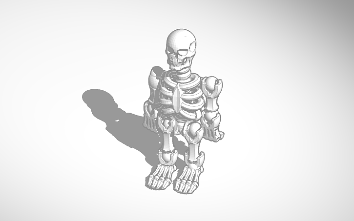 3D design skeleton | Tinkercad