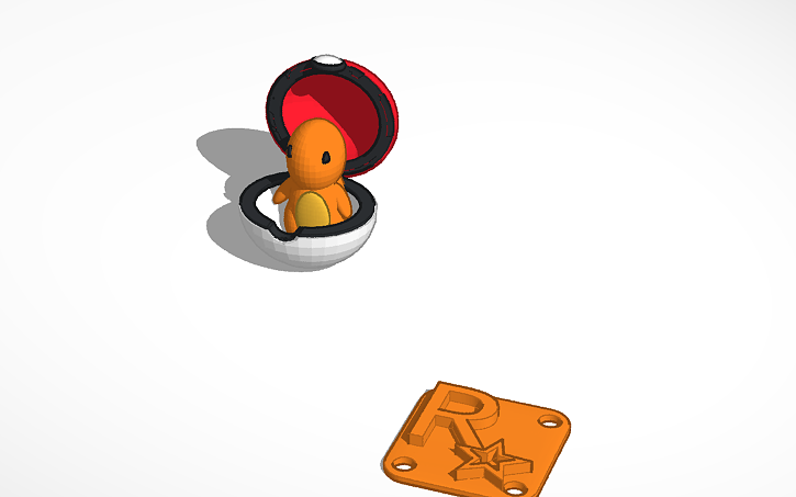 3D design charmander - Tinkercad