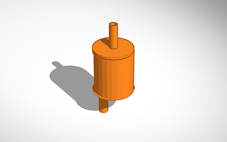 3D design fish filter - Tinkercad