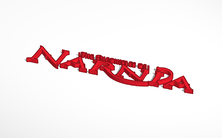3D design Narnia logo | Tinkercad