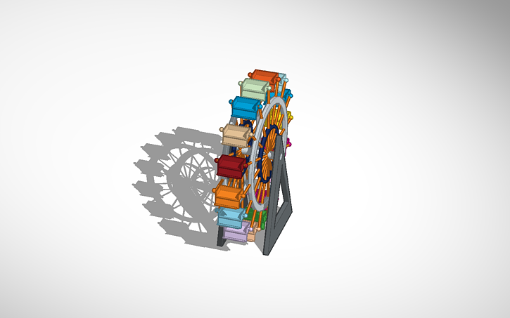 3D design Ferris Wheel - 2 - Tinkercad
