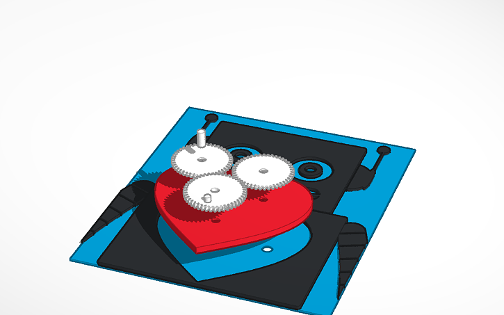 3D design 3D Printed Valentine - Tinkercad