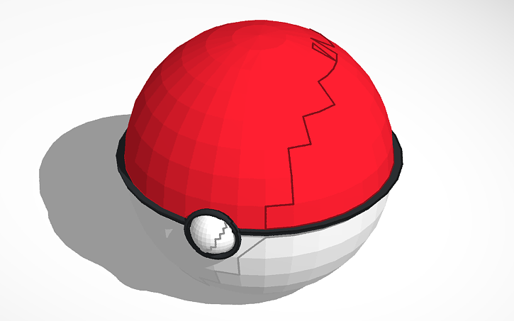 3D design pokemon ball | Tinkercad
