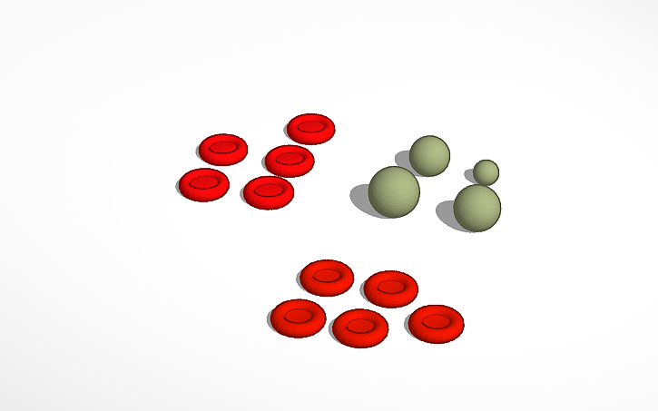 3D design RBC and spheres | Tinkercad