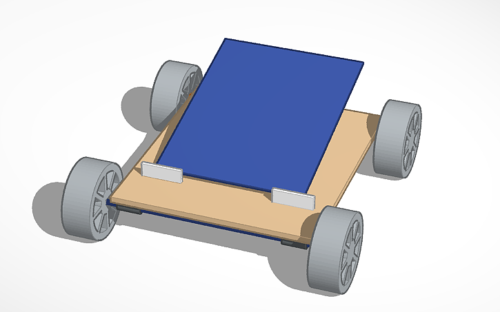 3D design car plate - Tinkercad