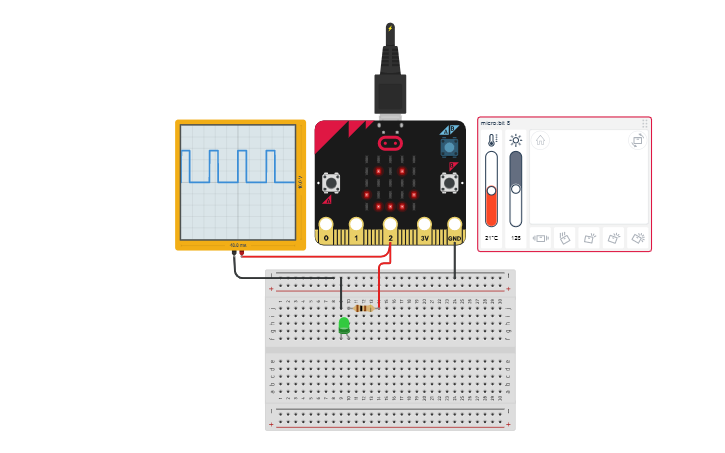 Circuit design Week 8 Demo Item 4 (LED) - Tinkercad