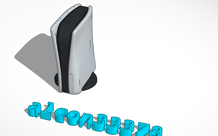 3D design PS5 - Tinkercad
