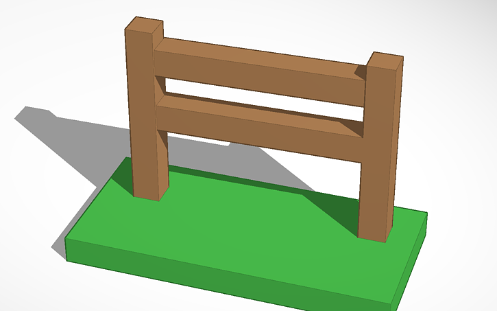 3D design Fence LInk - Tinkercad
