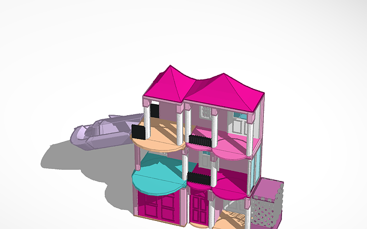3D design Barbie Dream House (pt.1) - Tinkercad