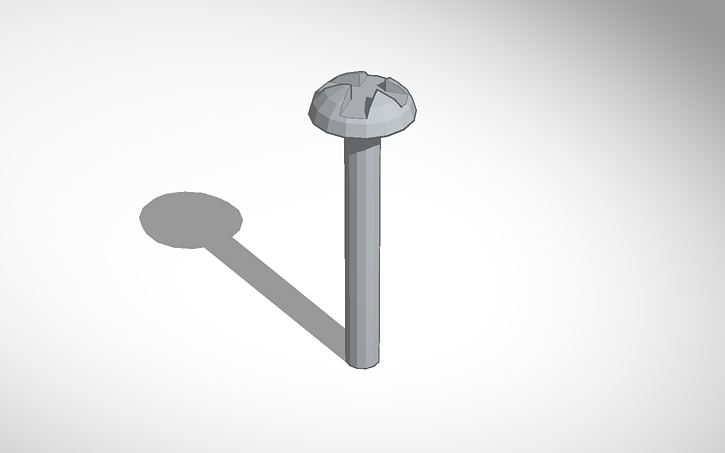 3D design Screw - Tinkercad