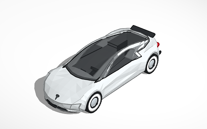 3D design Tesla Roadster 2.0 - Tinkercad