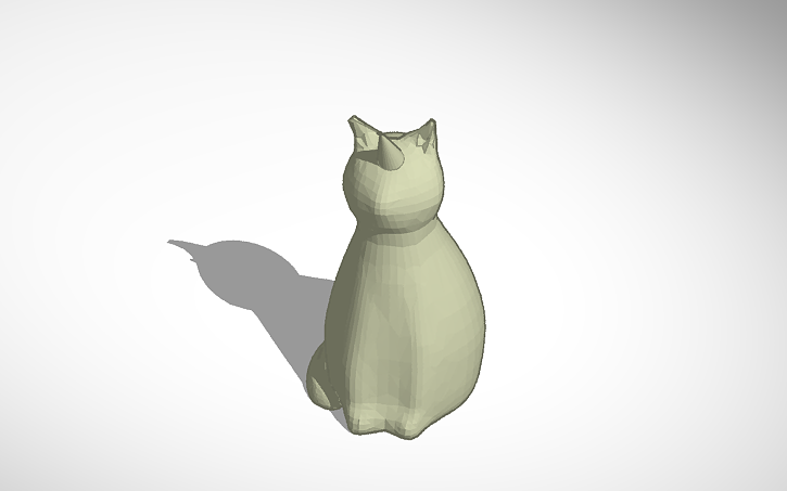 3D design cat - Tinkercad