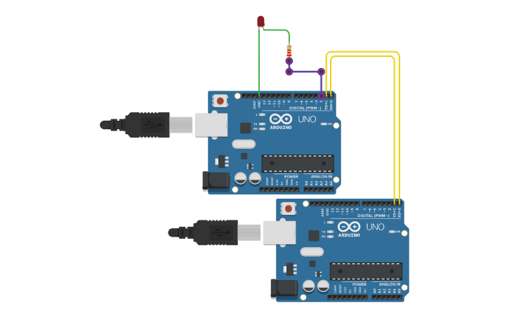 Circuit design tx rx | Tinkercad