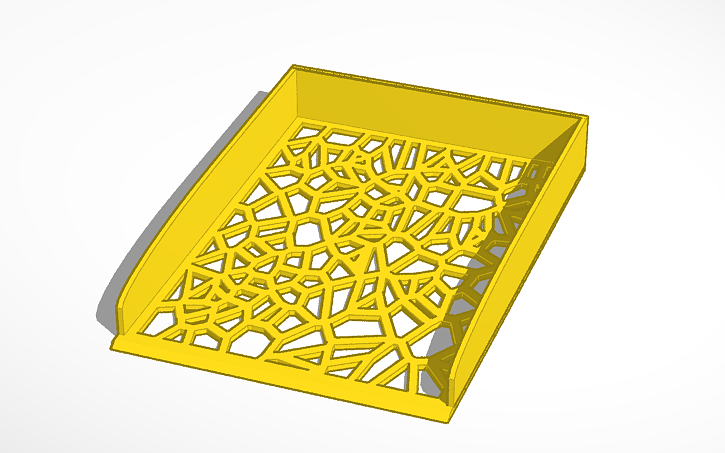 3D design A6 Paper Size Tray - Tinkercad