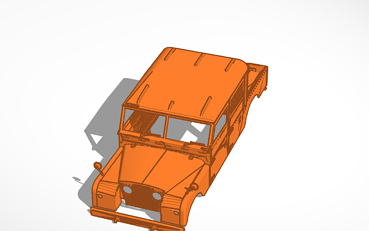 3D design land rover PU - Tinkercad