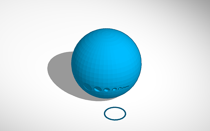 3D design printer detail test - Tinkercad