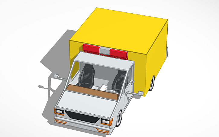 3d Design Rv Pu2 Cruiser Ambulance Tinkercad