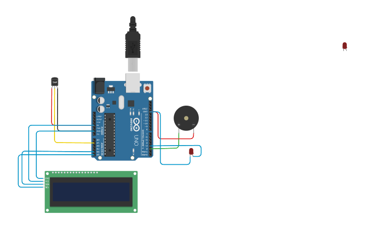 Circuit Design Febrian Rangkaian Sensor Suhu Lm35 Tinkercad