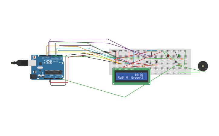 Circuit design Copy of Arduino Scoreboard | Tinkercad