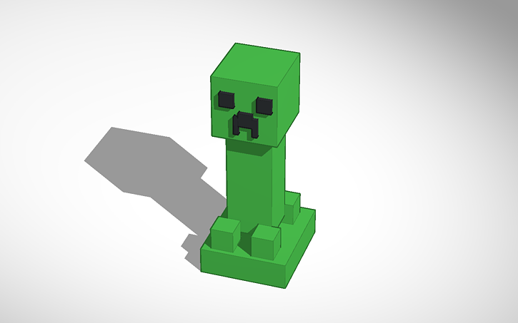 3D design creeper - Tinkercad