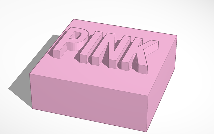 3D design Filament Sample - Pink | Tinkercad