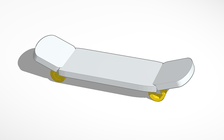 3D design skateboard - Tinkercad