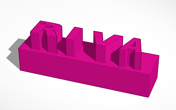 3D design keyring | Tinkercad