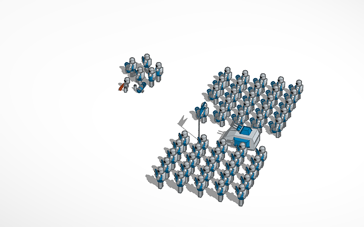 3D design Futuristic army of the Blue | Tinkercad