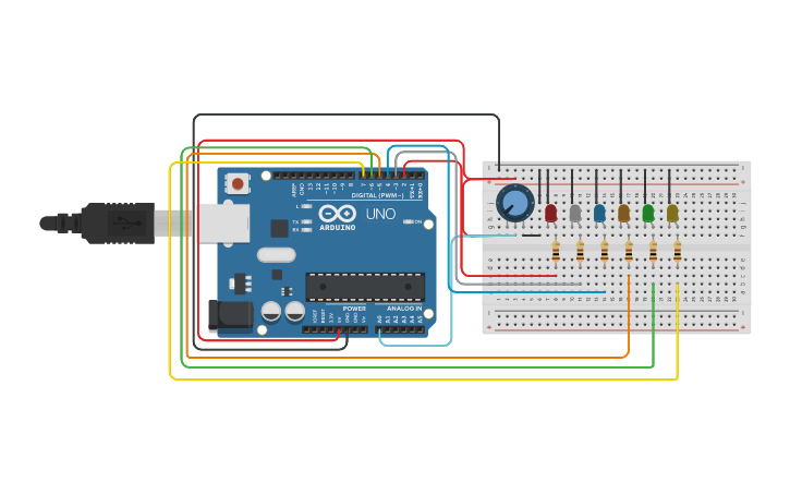 Circuit Design Potentiometer Project Tinkercad