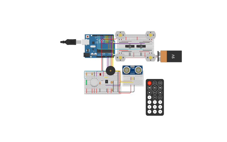 Circuit design 3102: Activity - Tilt, IR and IR Remote - Tan | Tinkercad