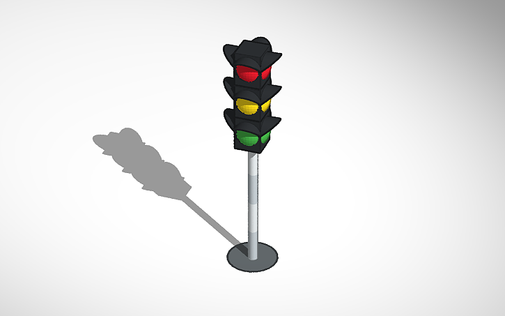 3D design Traffic Lights - Tinkercad