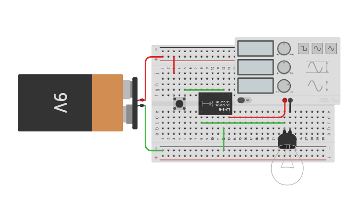 Circuit design Relé principio basico - Tinkercad