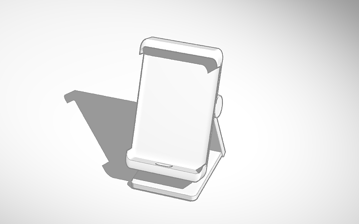 3D design PHONE STAND - Tinkercad