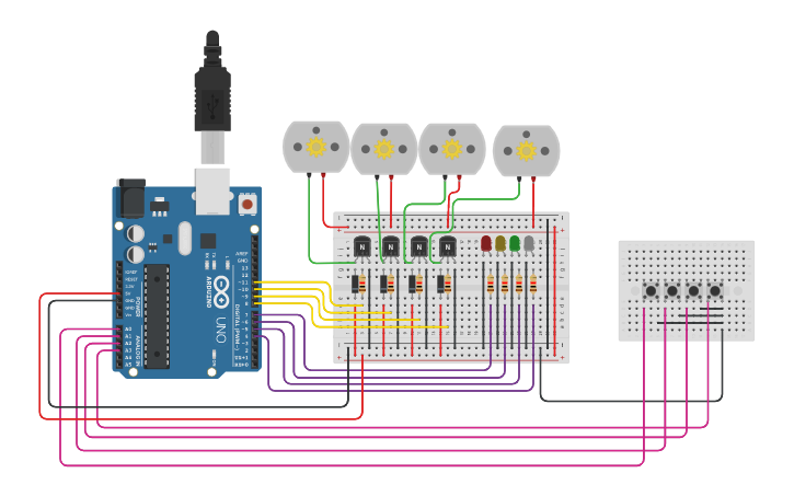 Circuit design vending machine - Tinkercad