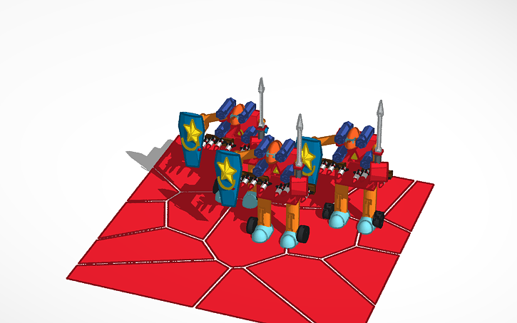 3D design THREE ROBOT - Tinkercad