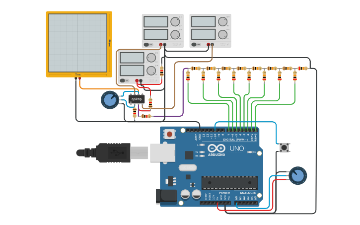 Circuit Design 8bit Function Generator Tinkercad