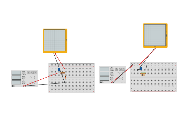 Circuit design Copy of Series and Parallel Resonance - Tinkercad