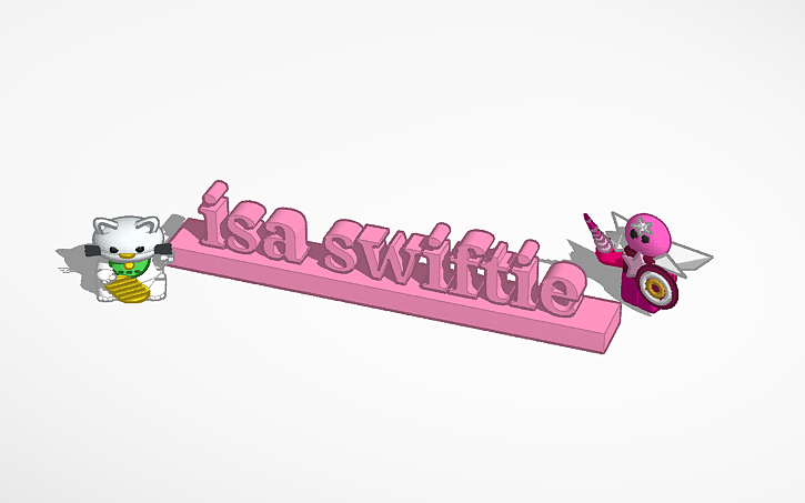 3D design isa swiftie - Tinkercad