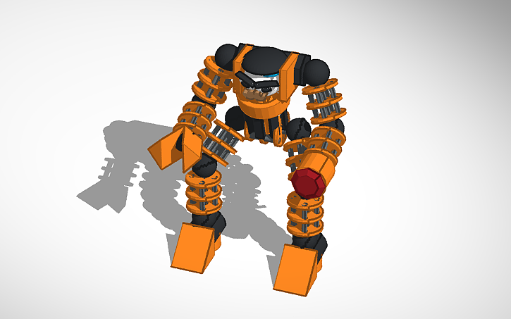 3D design mecha pump - Tinkercad