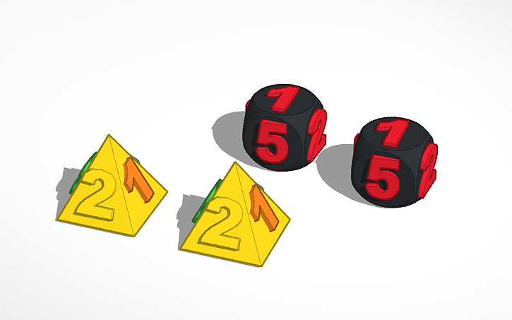 3D design Dice - Tinkercad