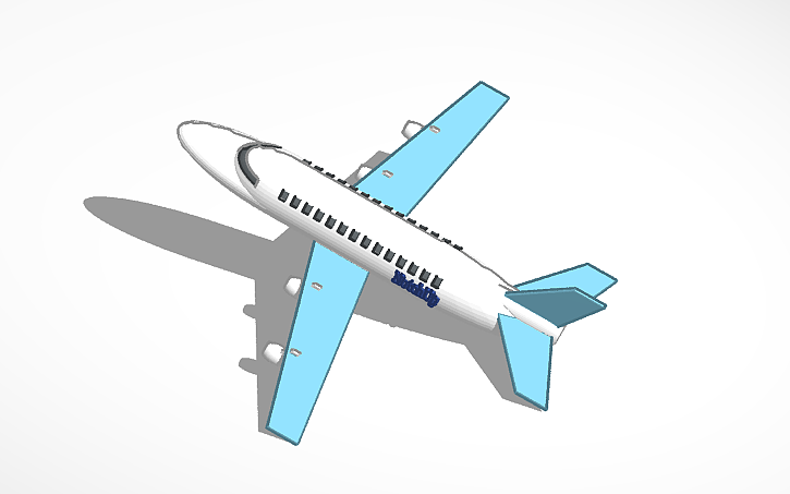 3D design Model Plane - Tinkercad