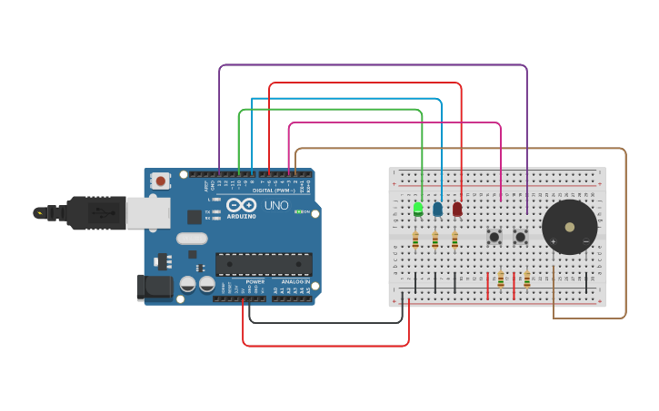 Circuit design Desafio 3 - Tinkercad