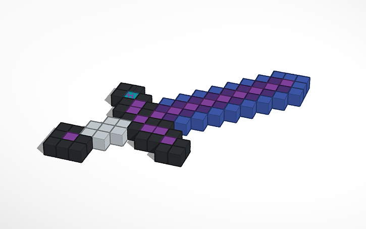 3D design Ender Sword - Tinkercad